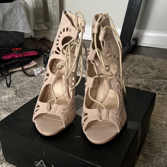 AX Paris | Shoes | Ax Paris Heel Cream | Poshmark